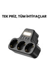 Smayling 3’Lü Duvar Tipi Akım Korumalı Priz | 2 Usb-A + 2 Type-C ...
