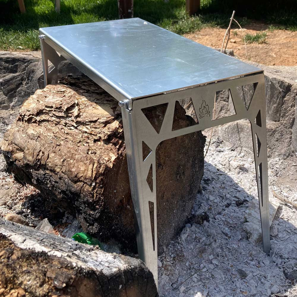 Kamp Ayısı® GrillPlate™ Katlanır Ateş Üstü Pişirme ve Kamp Masası - idefix