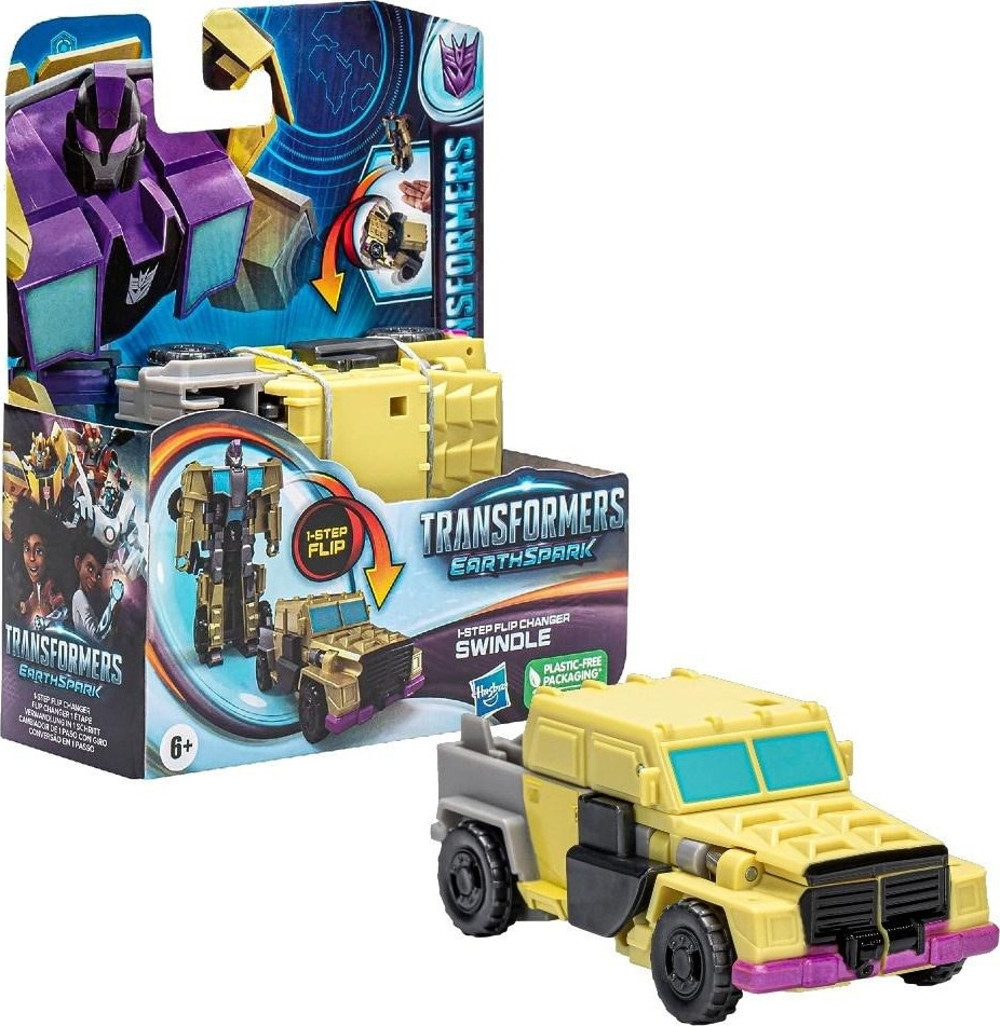 Hasbro Transformers Earthspark Tek Adımda Dönüşen Figür Swindle - idefix
