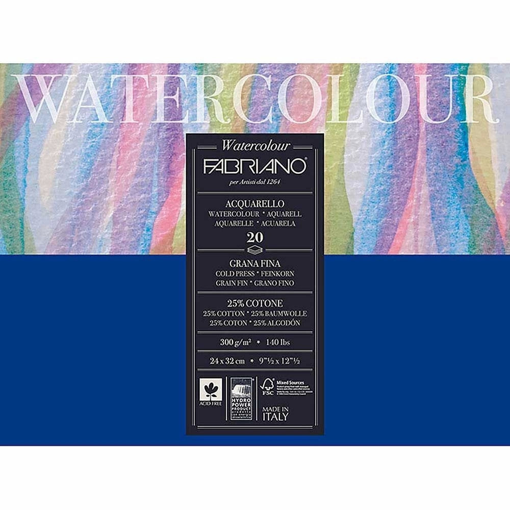 Supertrend Watercolour Sulu Boya Defteri Blok Soğuk Baskı 300 gr. 24x32 ...