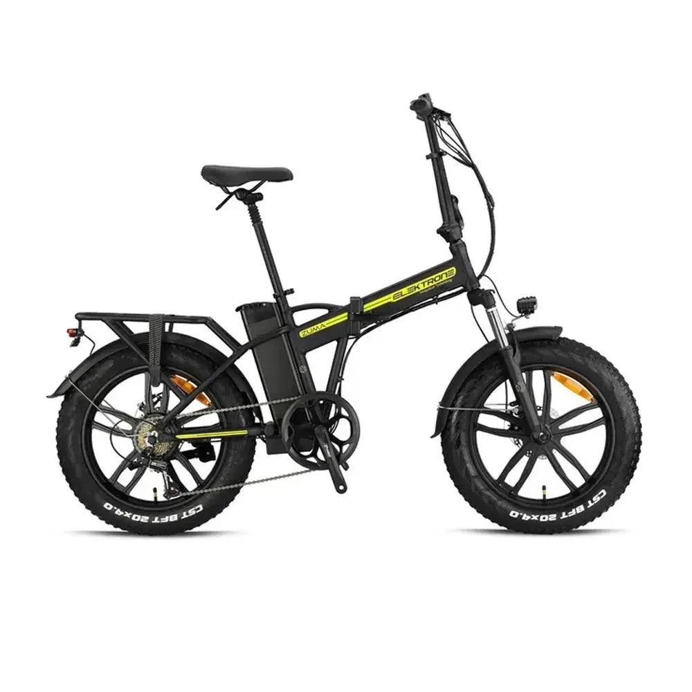 Kron Elektrone Zuma 20 JANT 7 Vites M.Disc Mat Siyah Neon Sarı Katlanır ...
