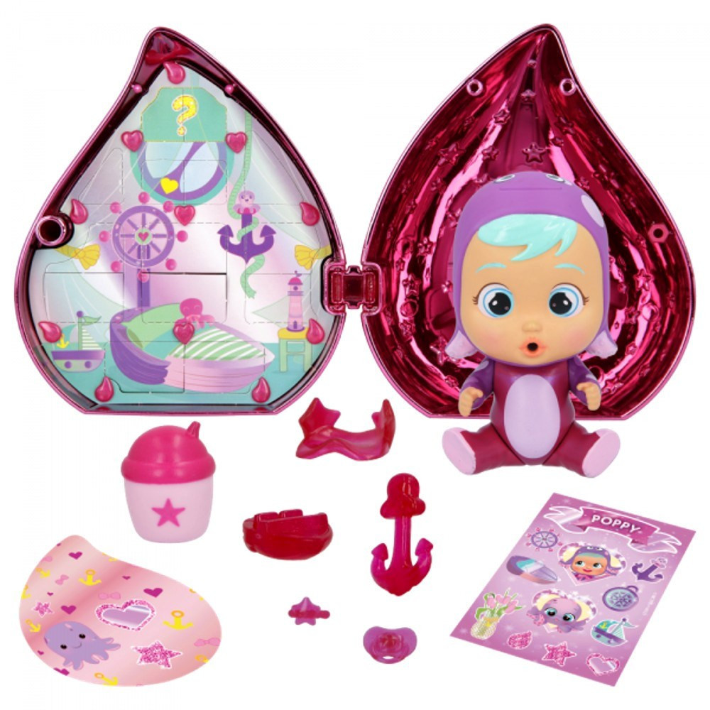 Cry Babies Magic Tears Pembe Seri Poppy - idefix