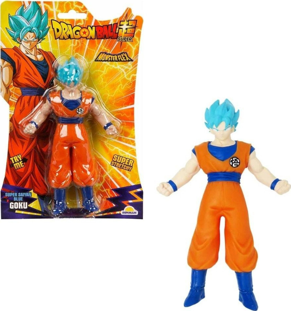 Monster Flex Dragon Ball Stretch Figür 15 Cm Super Saiyan Blue Goku ...