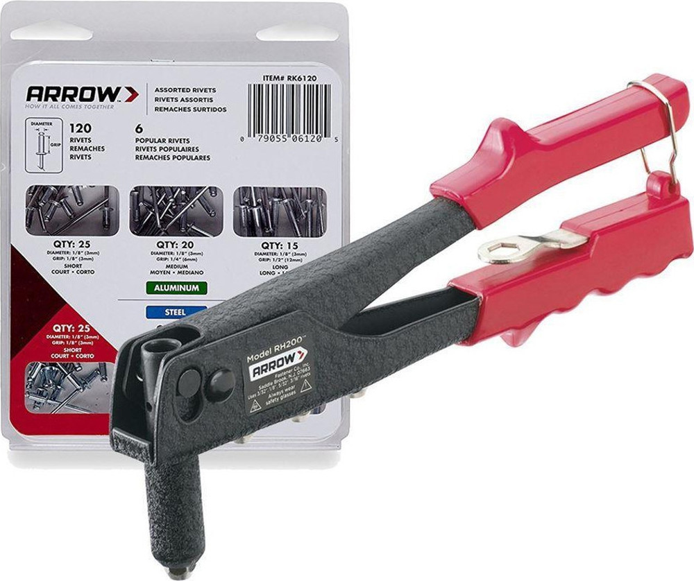 Arrow RH200S 2.5-5mm Profesyonel Perçin Tabancası + 120 Adet Perçin
