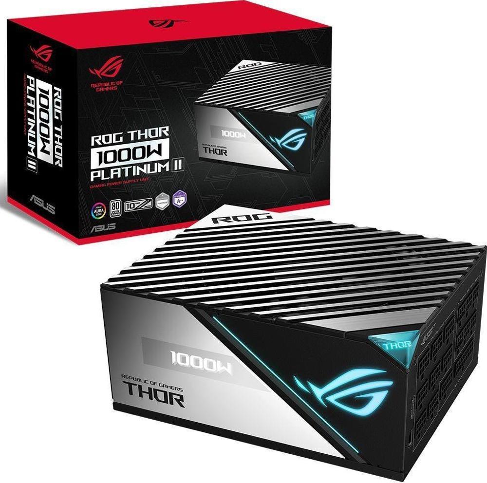 ASUS ROG-THOR-1000P2-GAMING V2 1000W 80+ PLATİNUM 135MM FULL MODÜLER ...