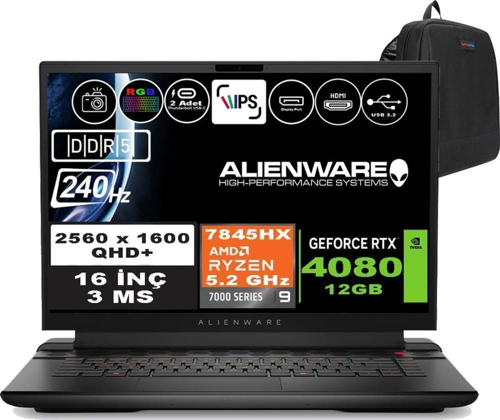Dell Alienware M16 R1 Amd Ryzen 9 7845HX 64GB Ddr5 1tb SSD RTX4080-12GB ...