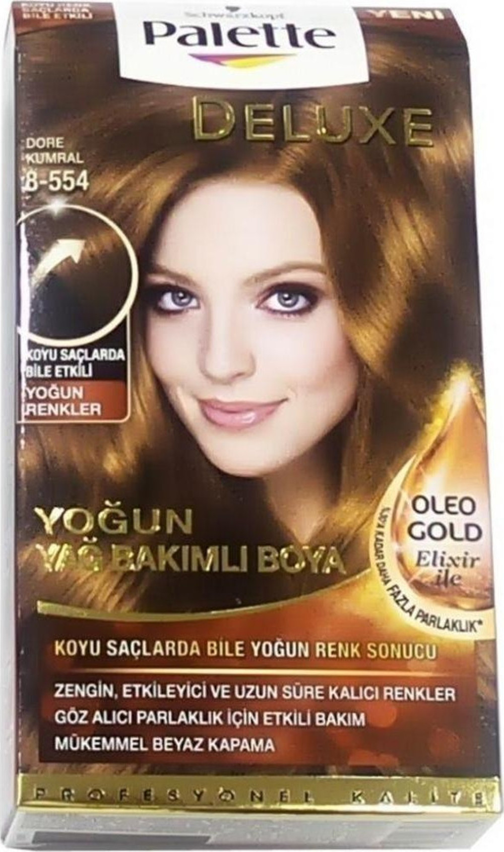 Palette Saç Boyası 8-554 Dore Kumral X 4 Adet - idefix