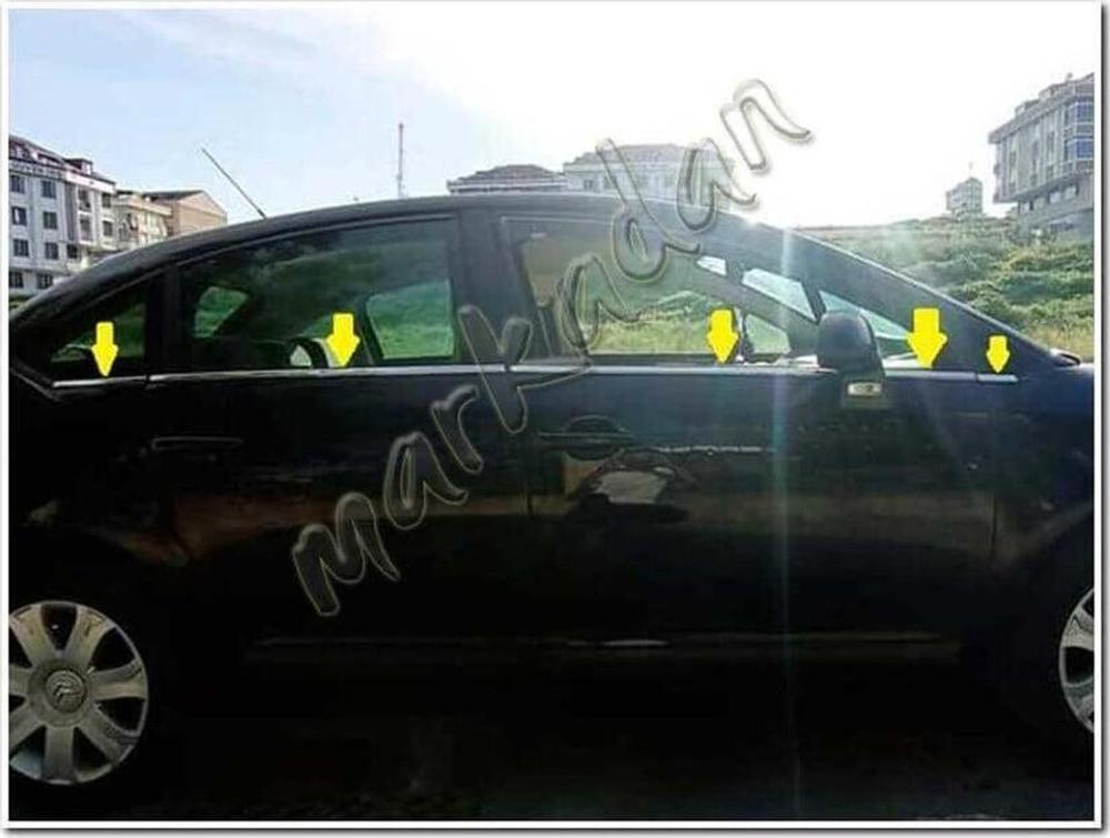 WOC Chrome Citroen C4 HB Krom Cam Çıtası 2004-2010 8 Parça Paslanmaz ...