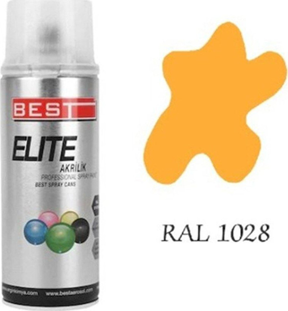 Best Elite Sprey Boya Kavun Sarı Ral1028 400Ml - idefix