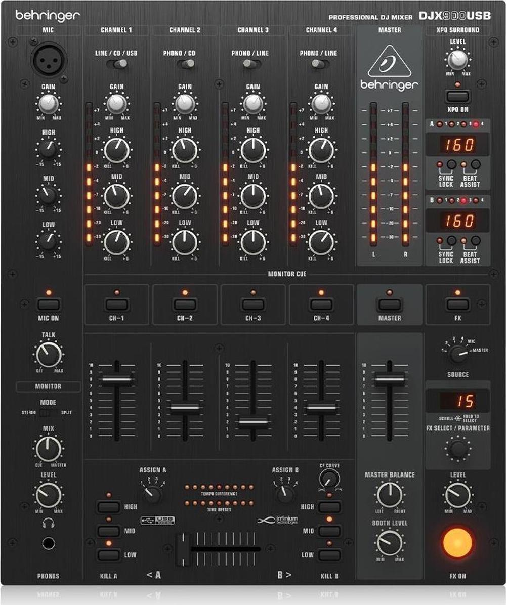Behringer DJX900USB 5 Kanal Profesyonel DJ Mikseri - idefix