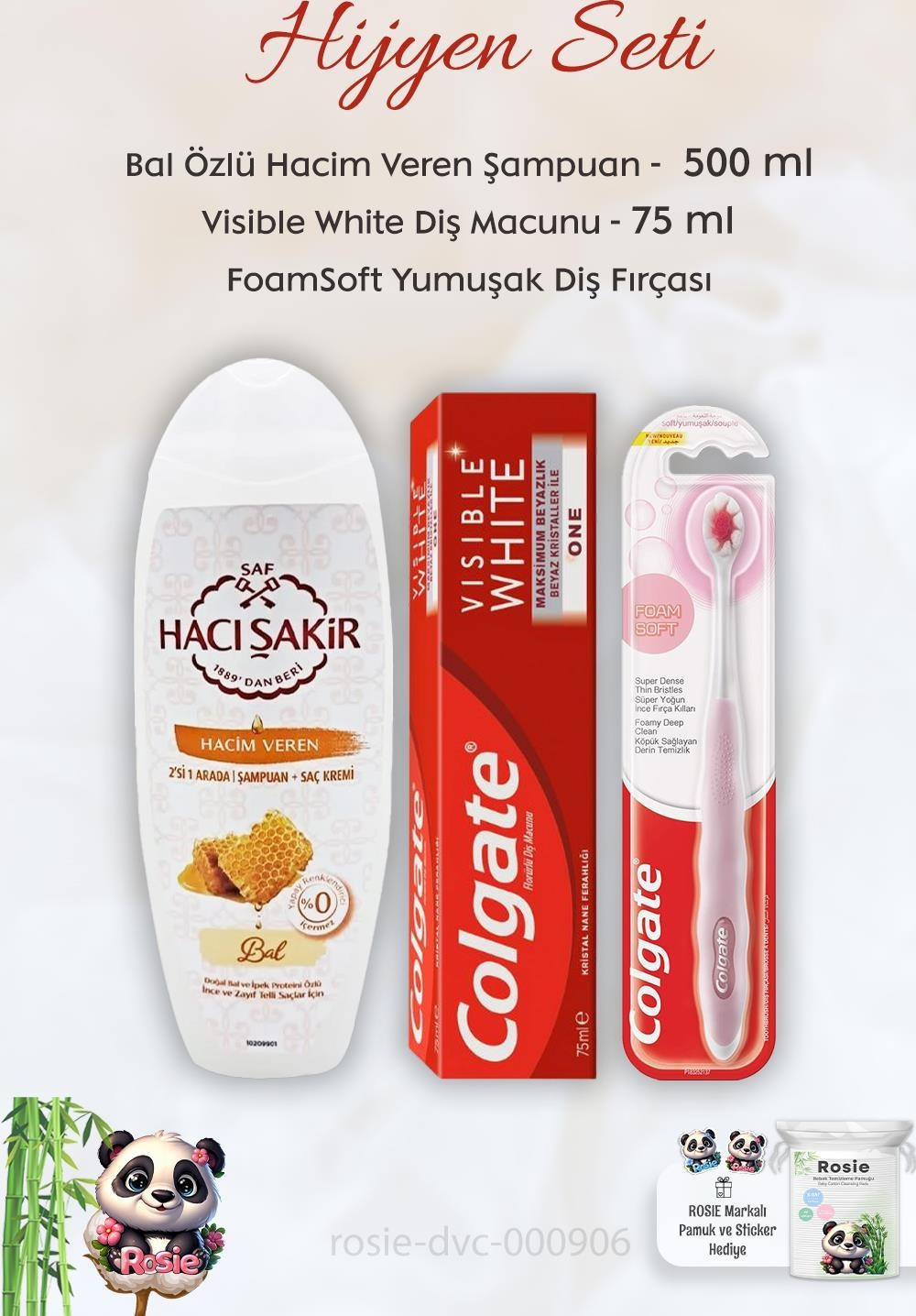 Colgate Visible White Diş Macunu 75 ml, FoamSoft Diş Fırçası, H.Şakir ...