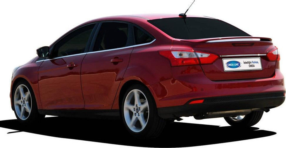OMSA Ford Focus 3 SD Krom Cam Alt Çıtası 8 Parça 2010-2018 Arası - idefix