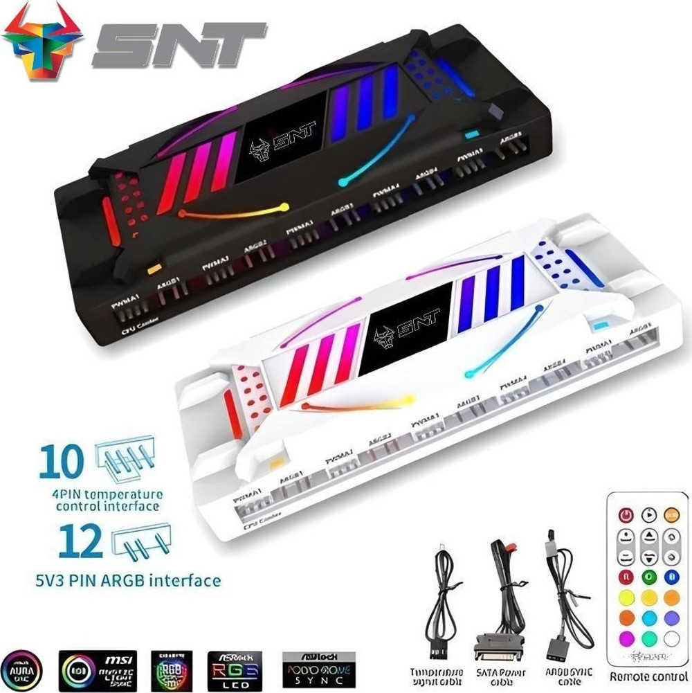 SNT ARGB Denetleyici Controller Uzaktan Kumandalı Siyah - idefix