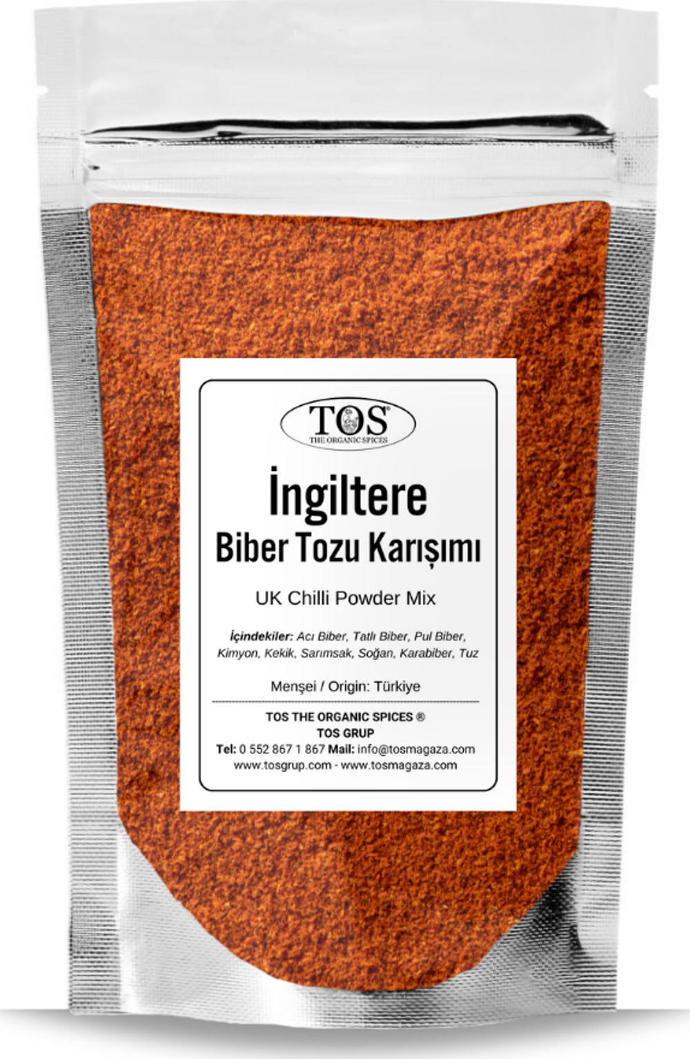 İngiltere Biber Tozu Karışımı 100 gr (1. Kalite) UK Chilli Powder Mix ...