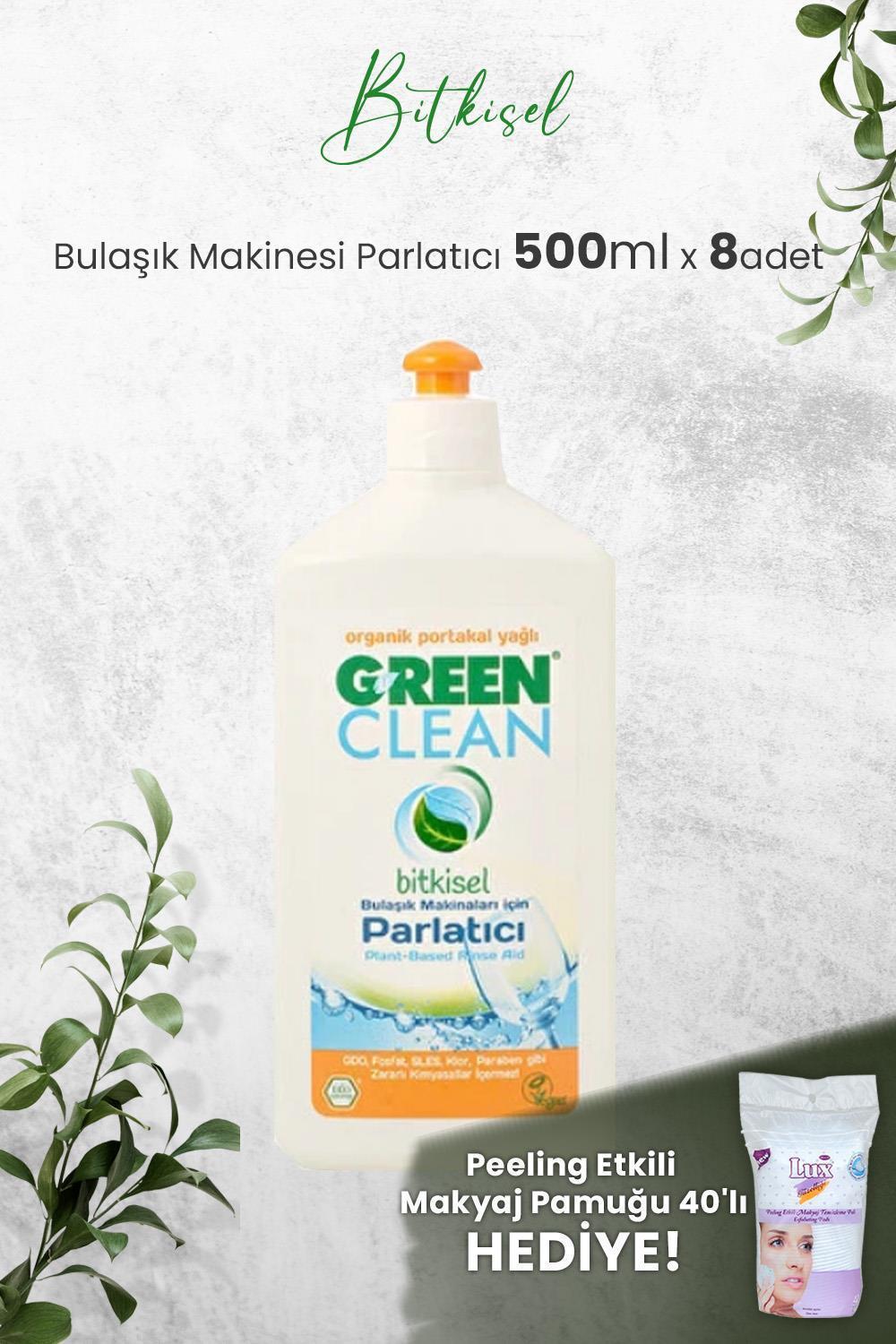 U Green Clean Bulaşık Makinesi Parlatıcı 500 ml x 8 Adet ve Hediyeli - idefix