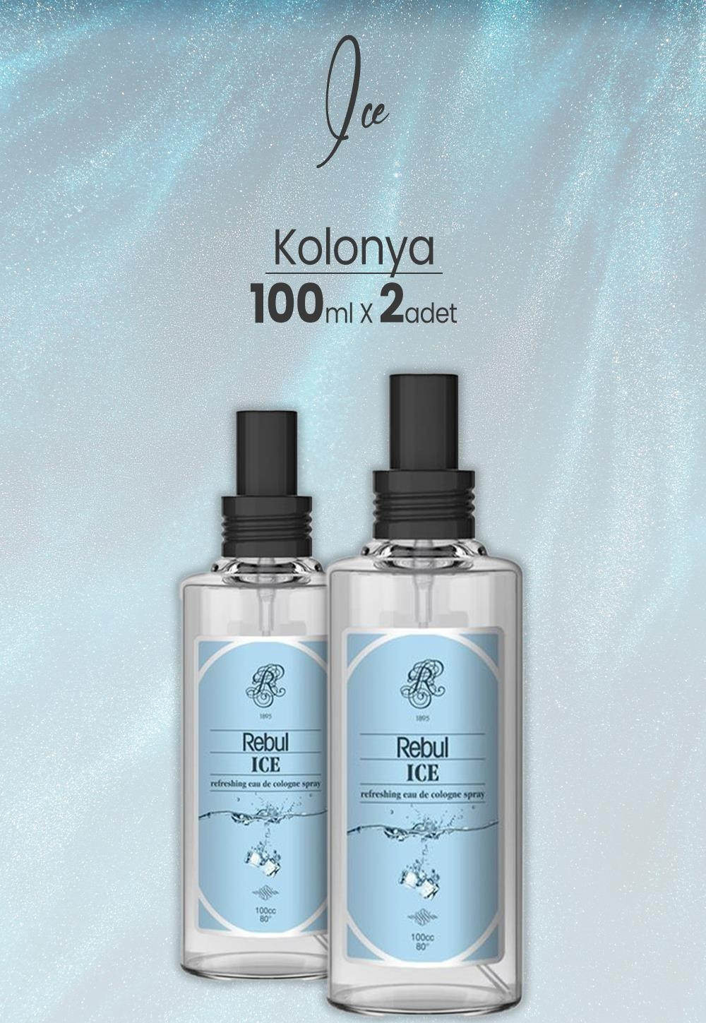 Rebul Ice Kolonya 100 ML x 2 Adet - idefix