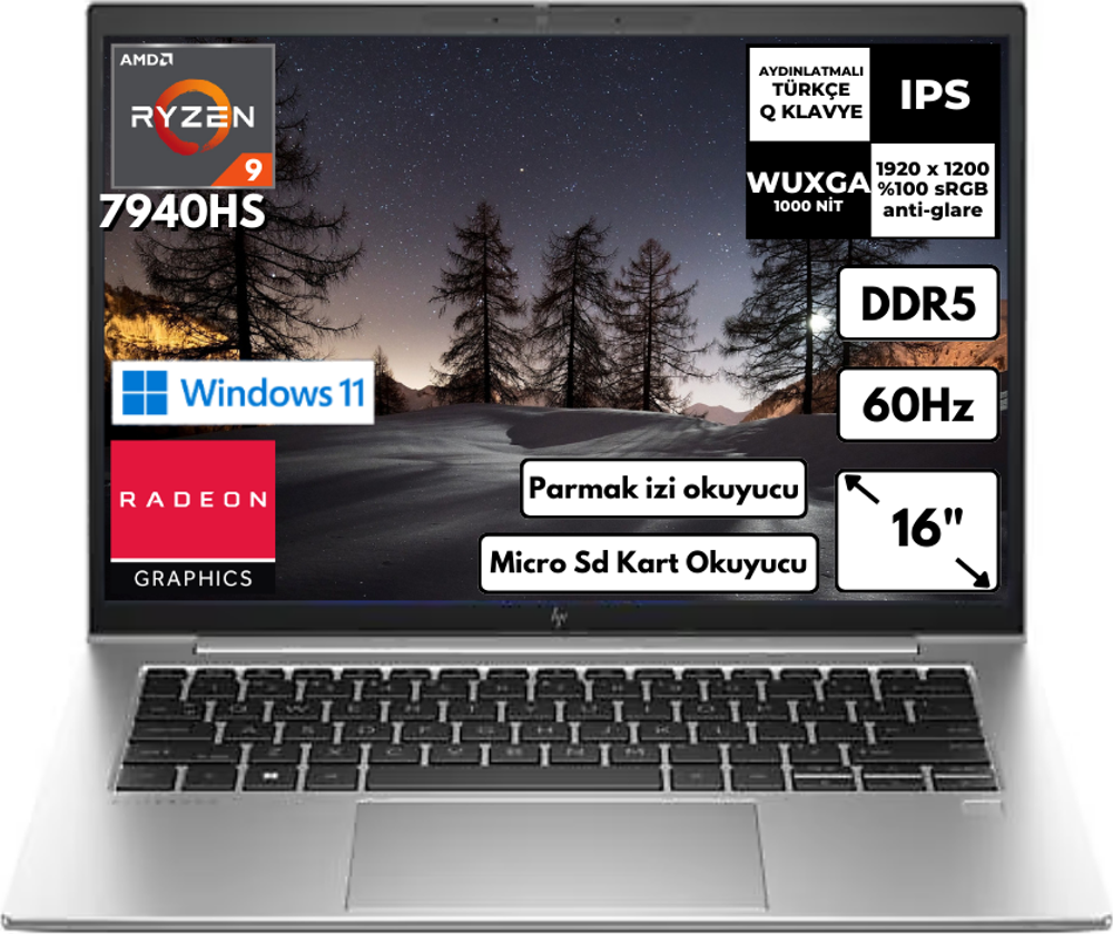 HP EliteBook 865 G10 Ryzen 9-7940HS 32-GBDDR5 256 GB SSD WUXGA 16 ...