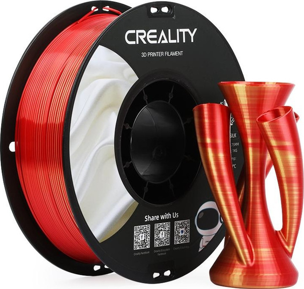 Creality CR-SILK PLA Filament Altın-Kırmızı Çift Renk 1.75mm 1kg - idefix