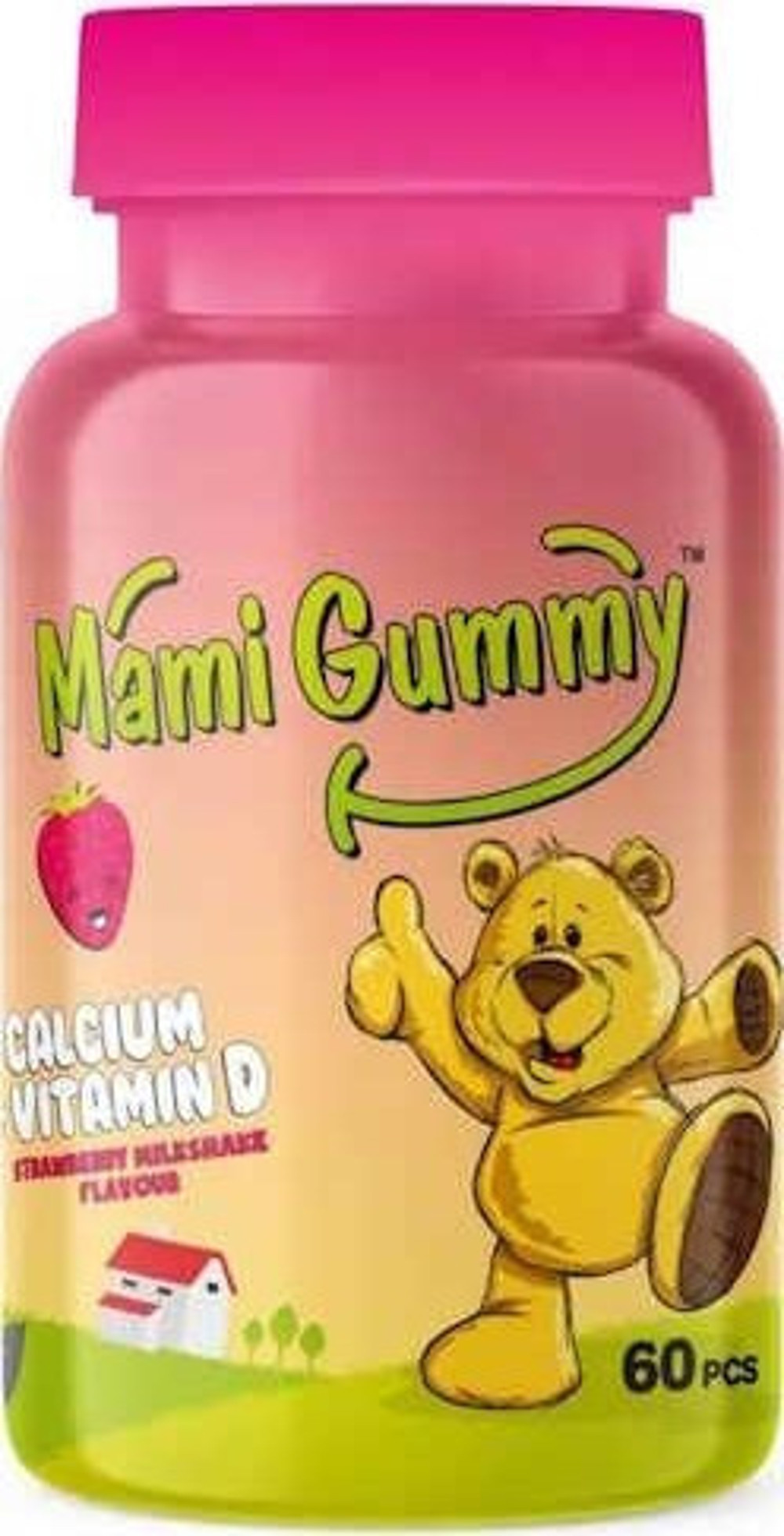 Mami Gummy Calcium Vitamin D 60 Çiğneme Tableti Çilek ve Milkshake ...
