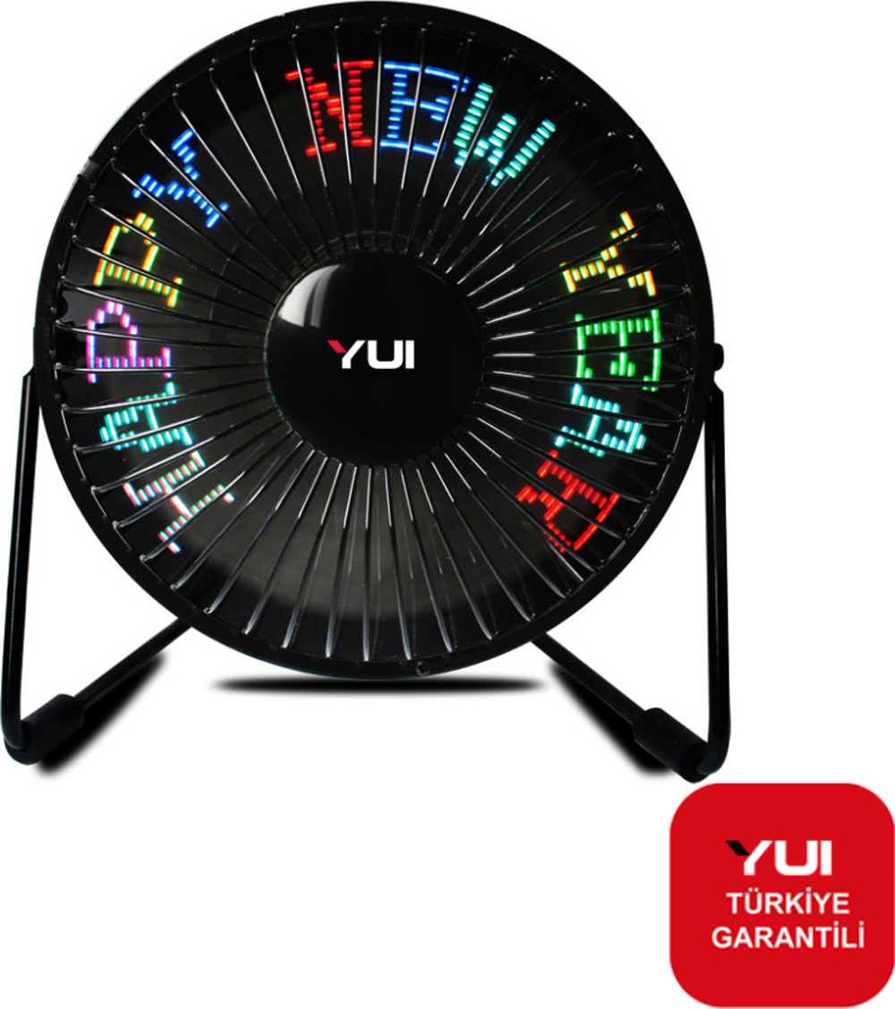Yui UF240 Lazer Yazı Yansıtıcılı Mini Vantilatör Fan (Yui Türkiye ...