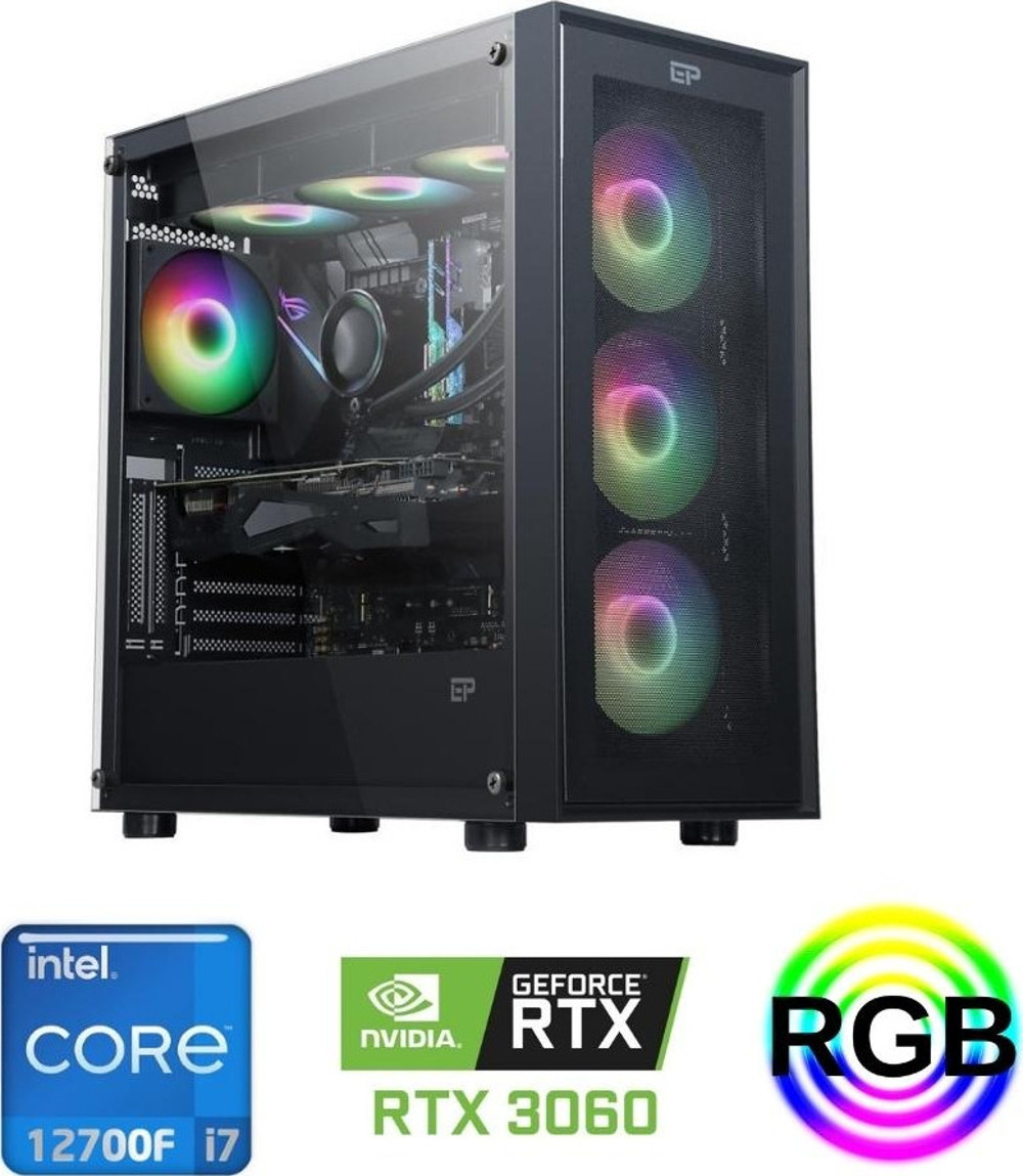 İNTEL İ7 12700F RTX3060 16G 500GB SSD OYUN BİLGİSAYARI - idefix