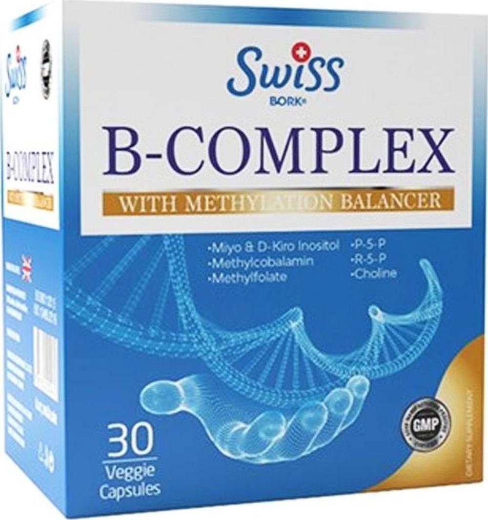 Swiss Bork B-Complex With Methylation Balancer 30 Kapsül - idefix