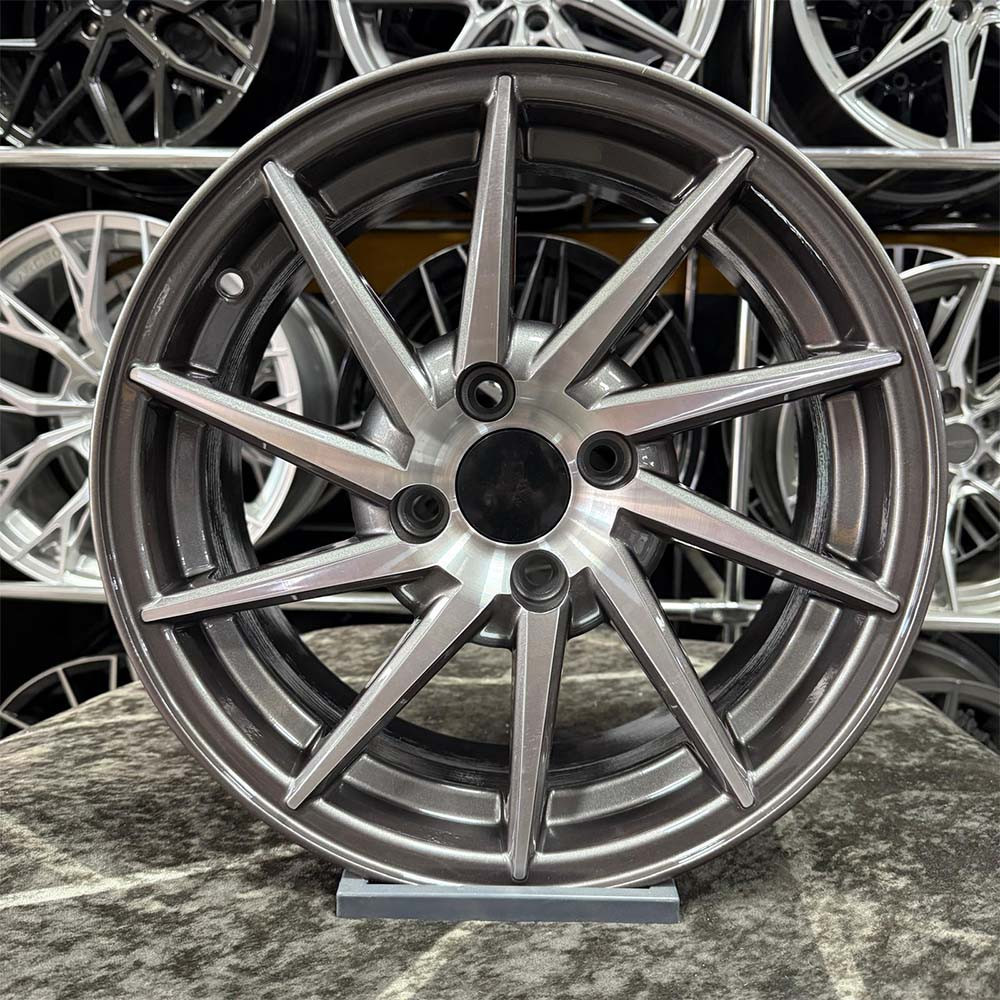 15 inç 4x100 VOSSEN CİVİC LİNEA FİORİNO ALBEA UYUMLU Gun Metal Elmas ...