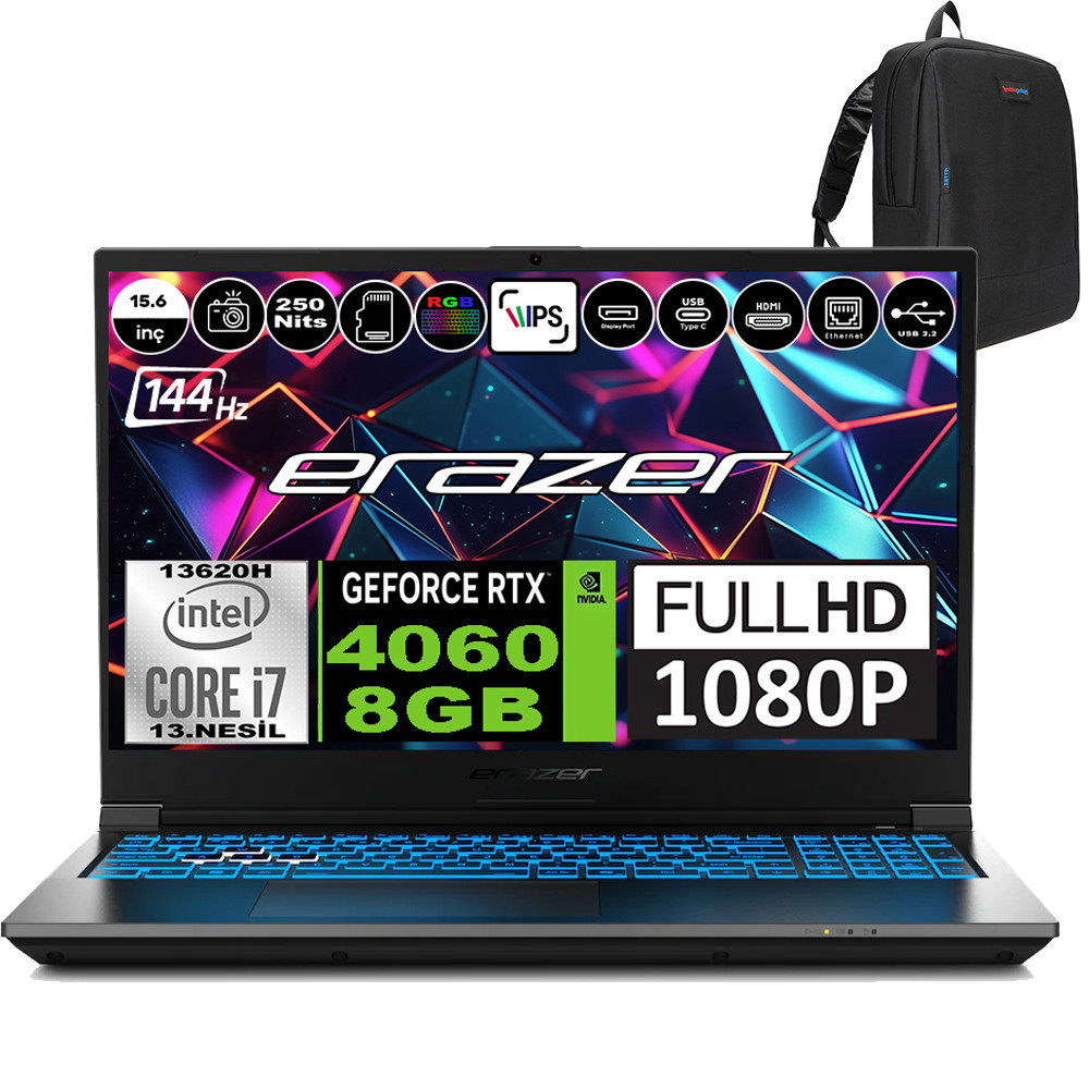 Erazer Deputy P60I Intel Core I7 13620H 32GB 512GB SSD RTX4060 Windows ...