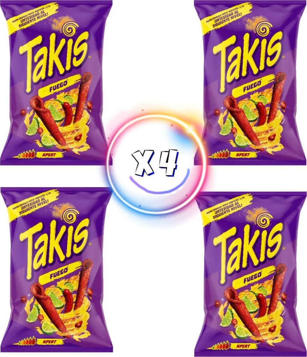 Takis Fuego 90 Gr ( X 4) - idefix