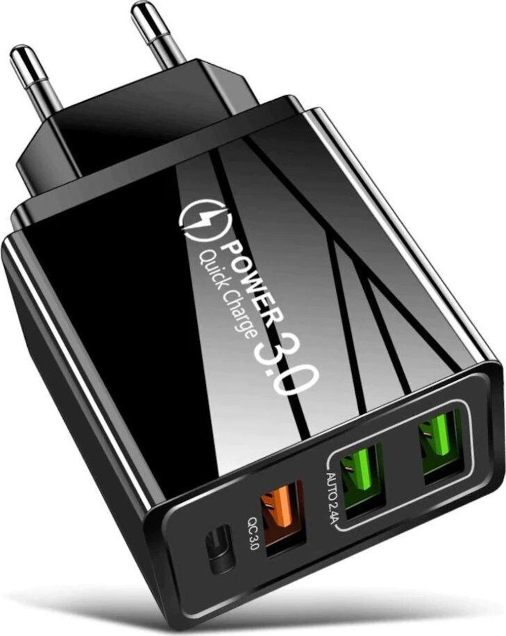 Zuidid Hızlı Şarj PD 20W + QC3.0 2.4A 3 USB Çoklu Şarj - idefix