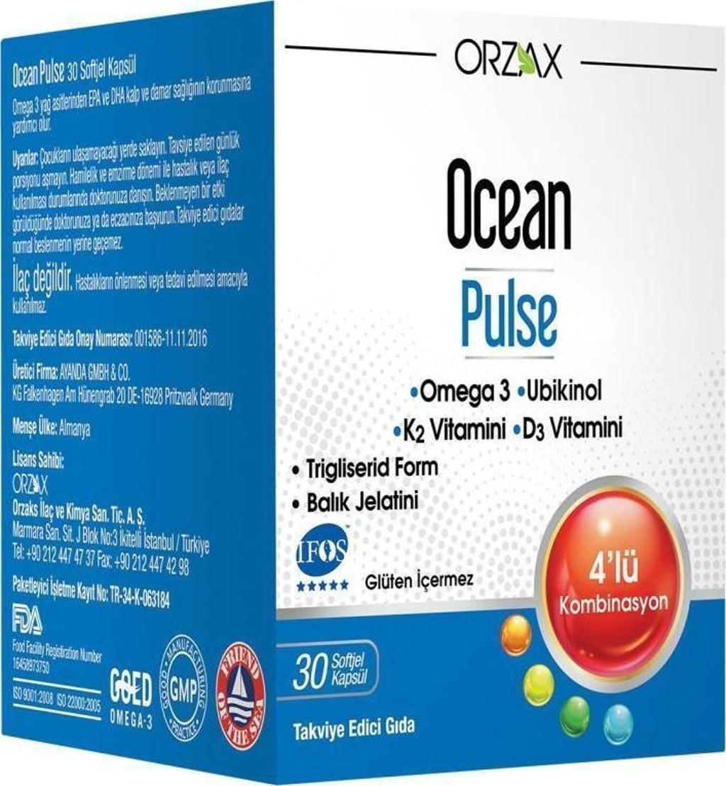 Ocean Pulse Takviye Edici Gıda 30 Kapsül - idefix