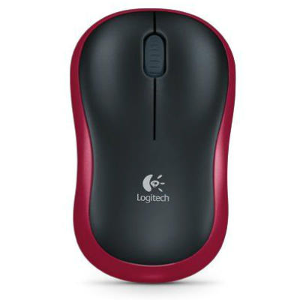 LOGITECH 910-002237, M185 Kırmızı, USB Nano 2,4G Kablosuz, 1000dpi ...