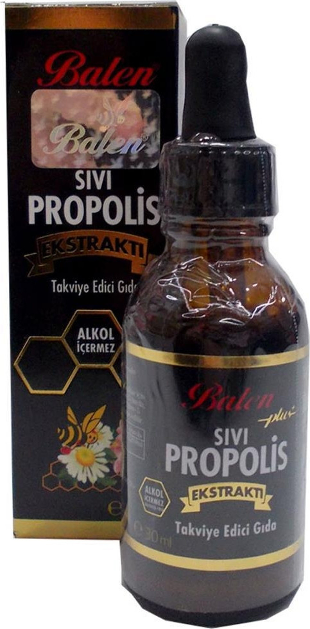 Balen Plus + Alkolsüz Sıvı Saf Propolis Ekstraktı 30 ml - idefix