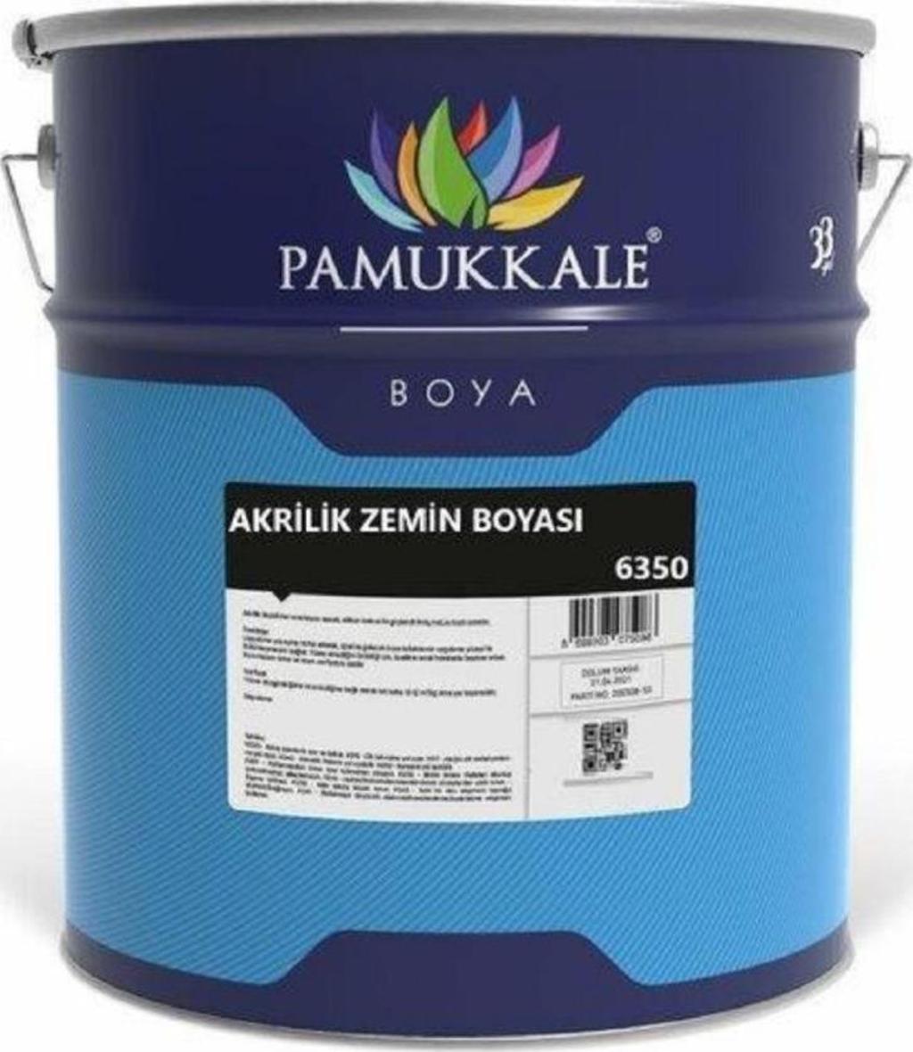 Pamukkale 6350 Akrilik Zemin Boyası 15 Kg Ral 7040 Gri - idefix