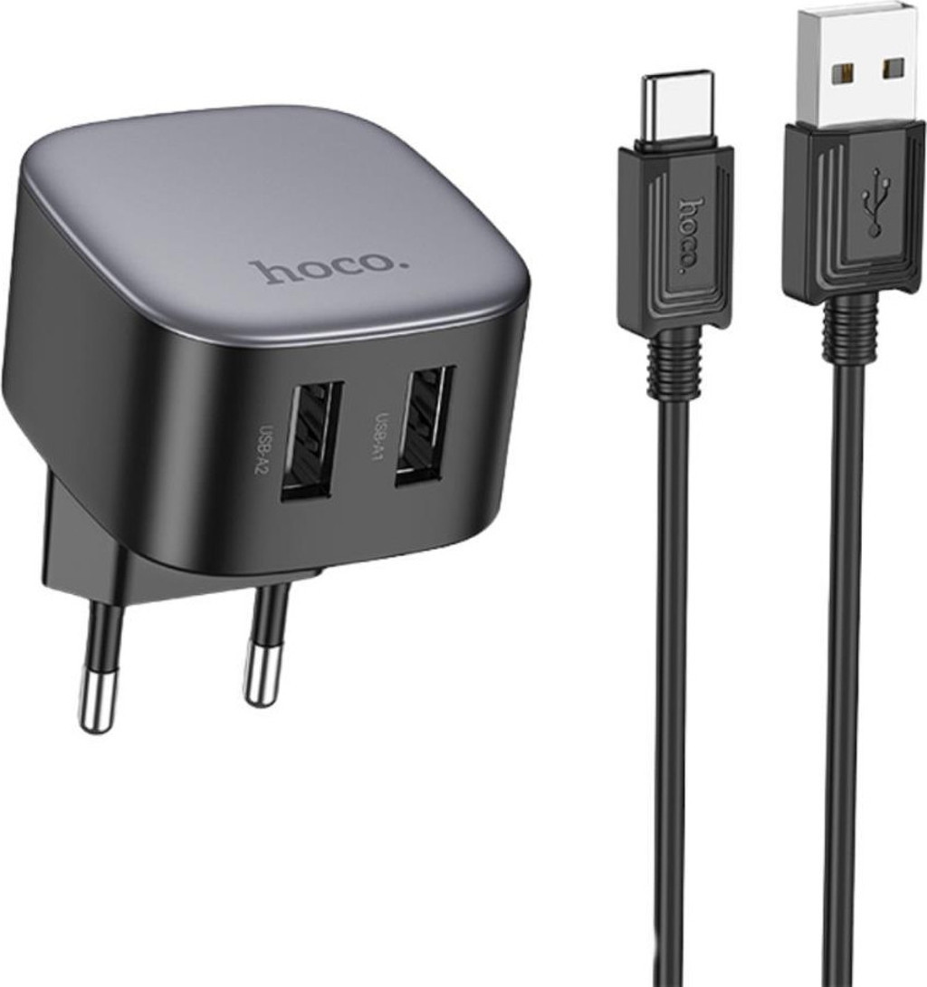 Polham HC 10.5W 2x USB Şarj Başlığı ve 1mt TYPE C Kablolu Hızlı Şarj ...