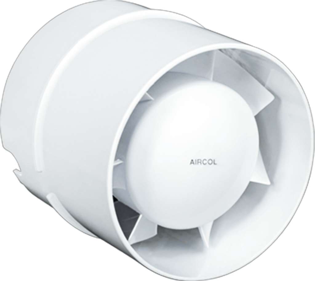 Aircol 100lük Yuvarlak, Kanal Tipi Fan / Aspiratör 100 m³/h - Aircol ...