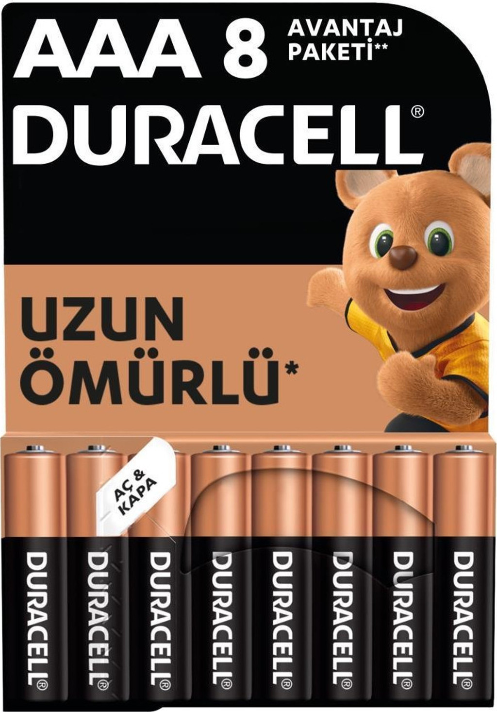 Duracell Basic İnce Kalem Pil 8'li AAA - idefix