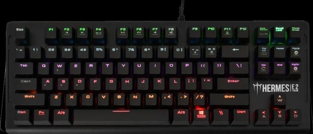Gamdıas Hermes-e2, Usb Kablolu, İngilizce, Mekanik Switch, 7 Renk ...