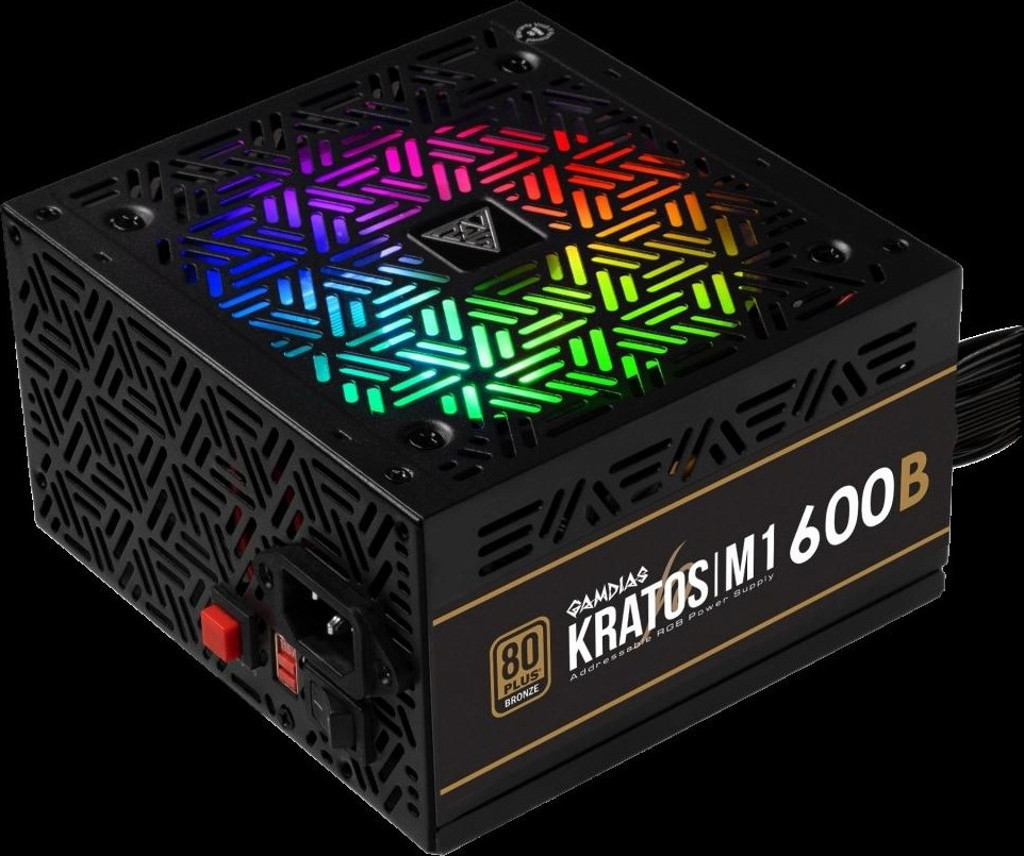 Gamdıas Kratos M1 600b 600w 80 Bronze Aktif Pfc Rgb Gamıng Atx