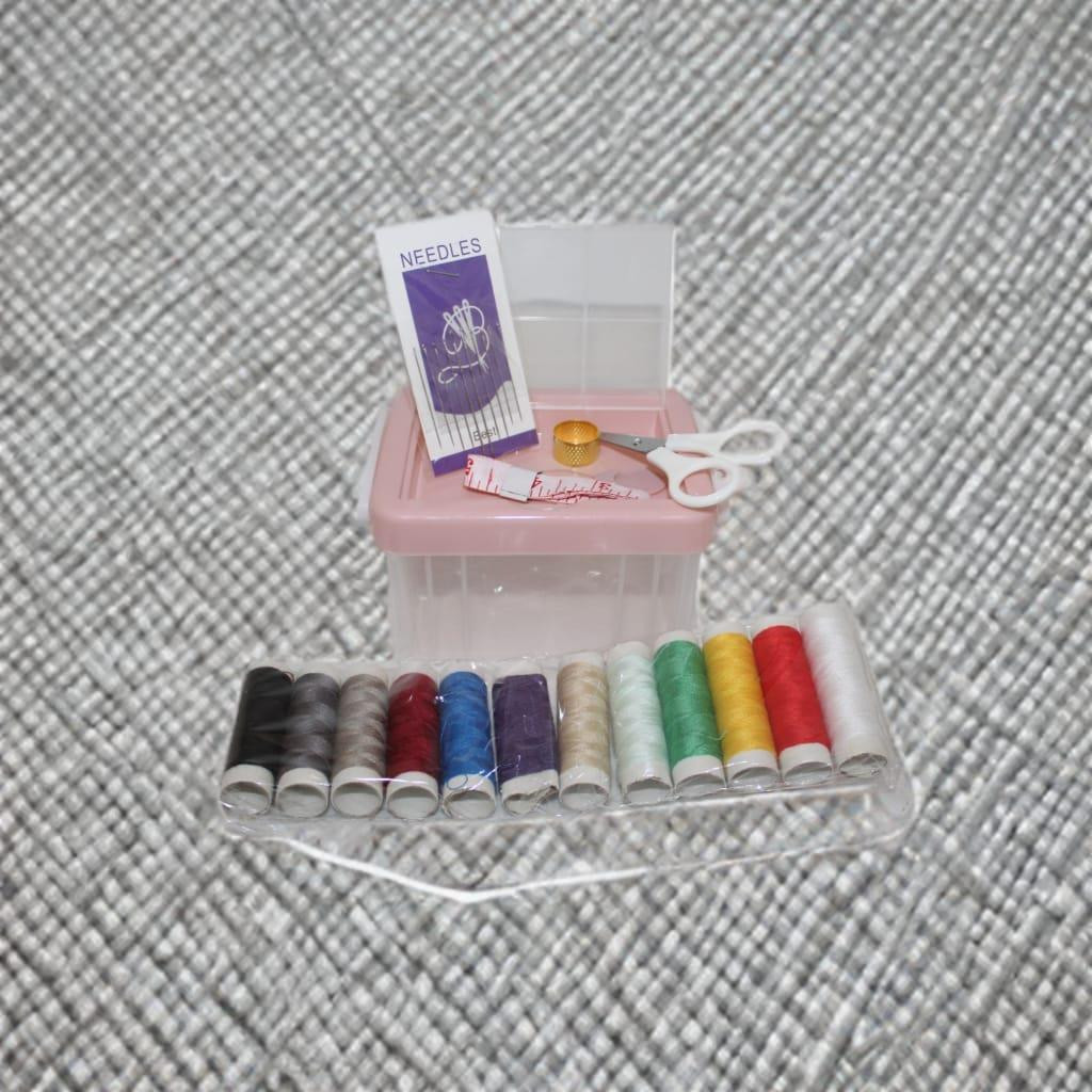17 Parça Kutulu Seyahat Dikiş İplik Seti Profesyonel Makara İğne İplik ...