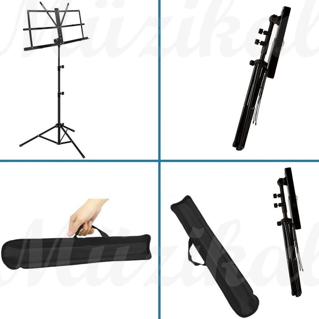 Chroma Nota Sehpası Portatif -Katlanır-Sağlam Metal Konstrüksiyon+Kılıf ...