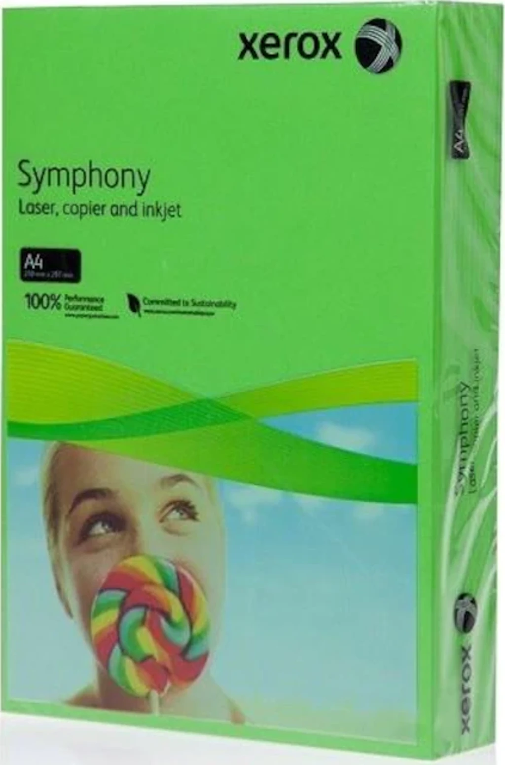 xerox A4 Fotokopi Kağıdı Renkli Symphony 500 Lü 80 Gram Koyu Yeşil 80 ...