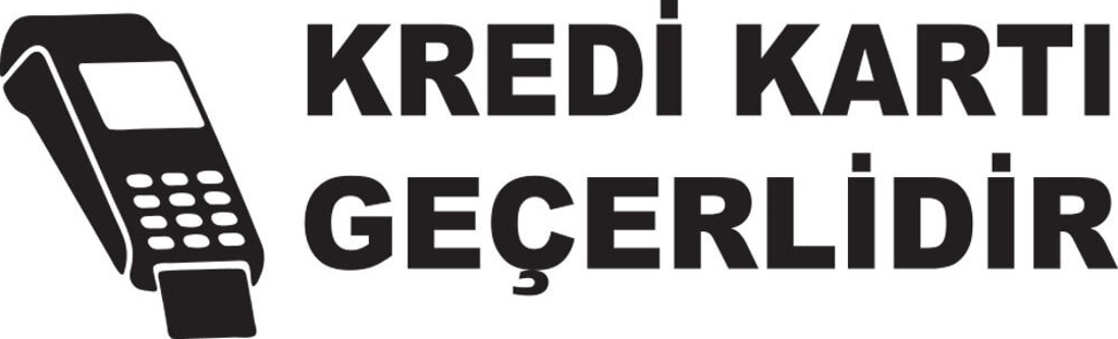 Kredi Kartı Geçerlidir Sticker 40 x 12 cm - idefix