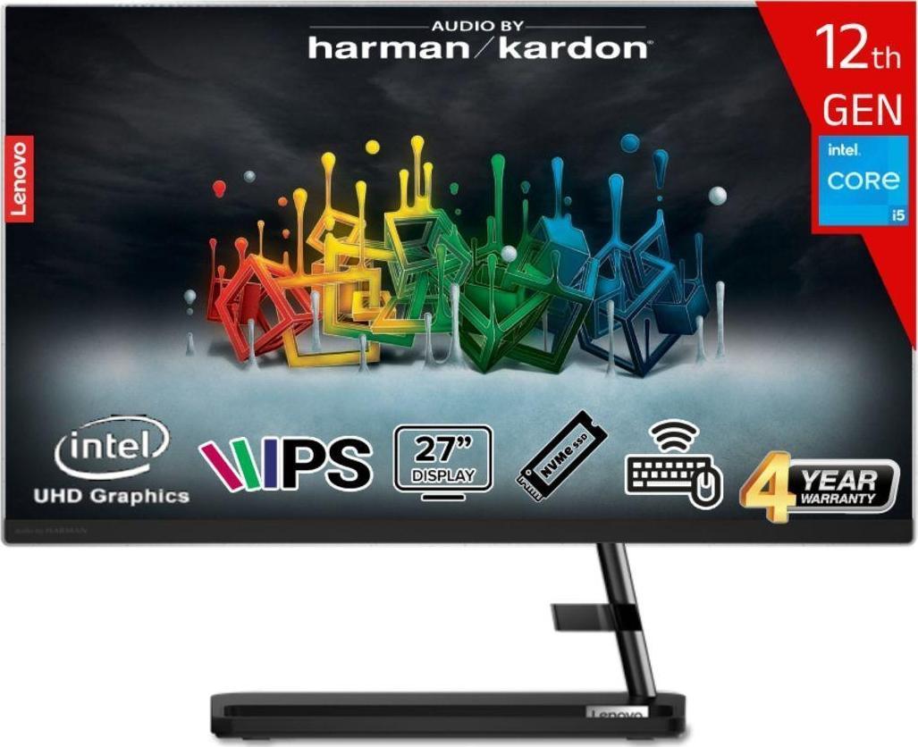 Lenovo Ideacentre Aıo 3 27IAP7 Intel Core I5-12450H 8gb 512GB SSD Intel UHD Graphics WIN11 Pro ...
