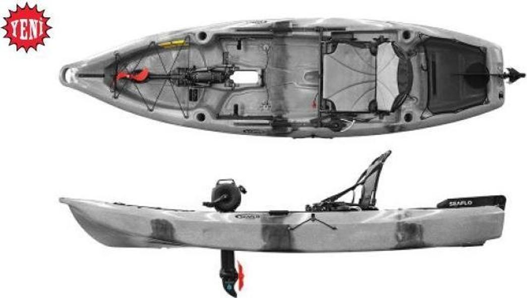 Seaflo Mako 10,5 Pedallı Kano Gri - idefix
