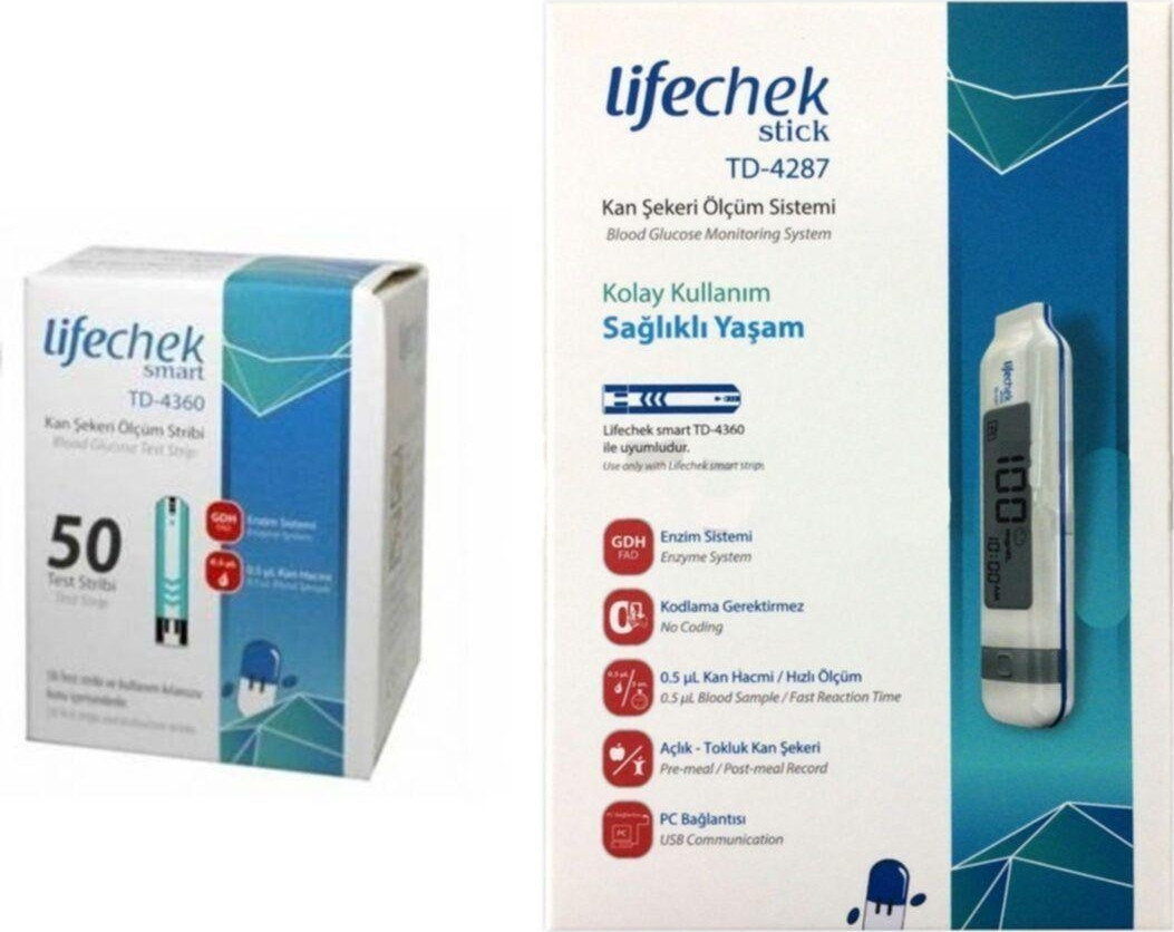 Td-4287 Stick Kan Şekeri Ölçüm Sistemi + Kan Şekeri Ölçüm Stribi 50 Adet