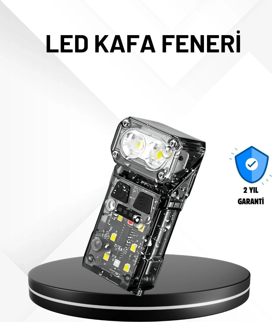 Sensörlü LED Kafa Feneri Şarj Edilebilir Manyetik Eller Serbest - idefix