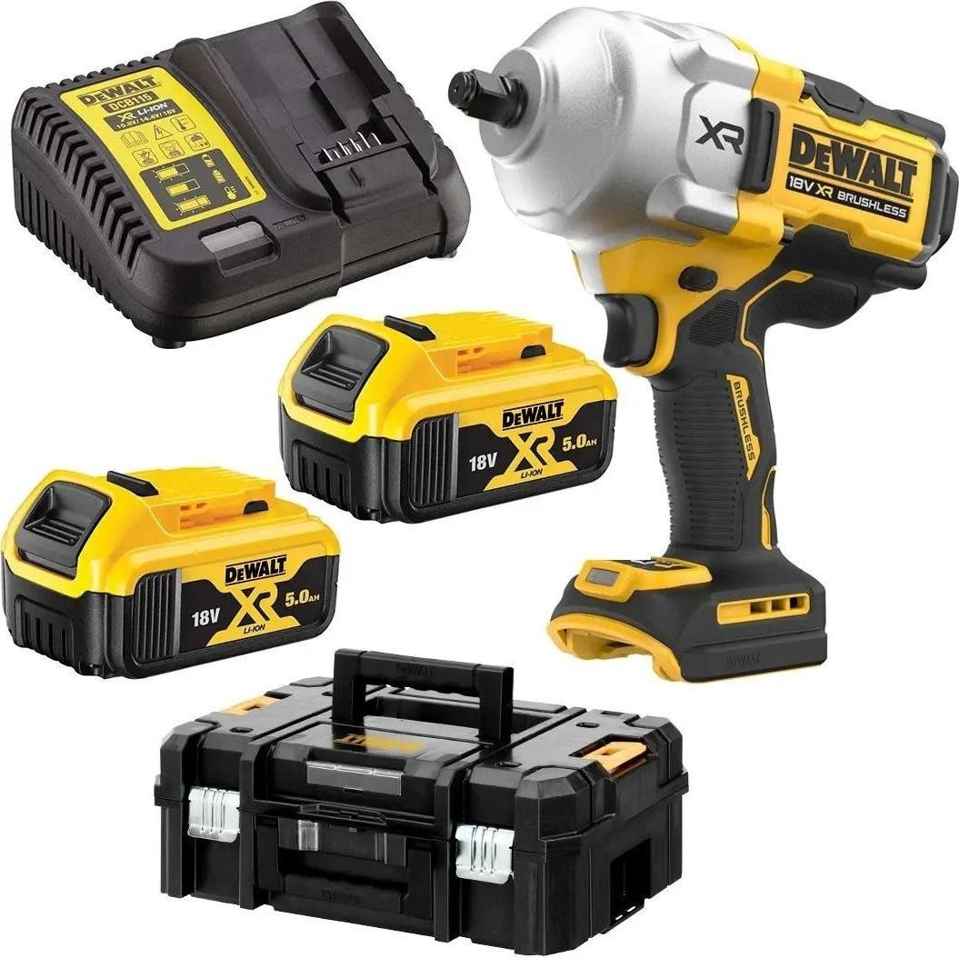 DEWALT DCF961P2 Kömürsüz 18V 5.0 Ah Çift Akülü 1/2" Somun Sıkma