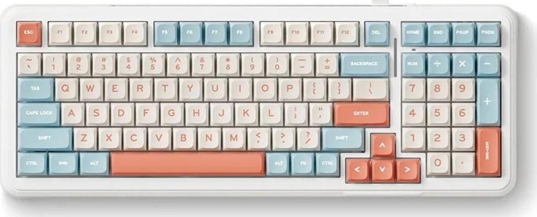 MCHOSE K99 %98 RGB Kablosuz Hotswap Horizon Orange Mekanik Gaming Klavye (MC-K99-4A) - idefix