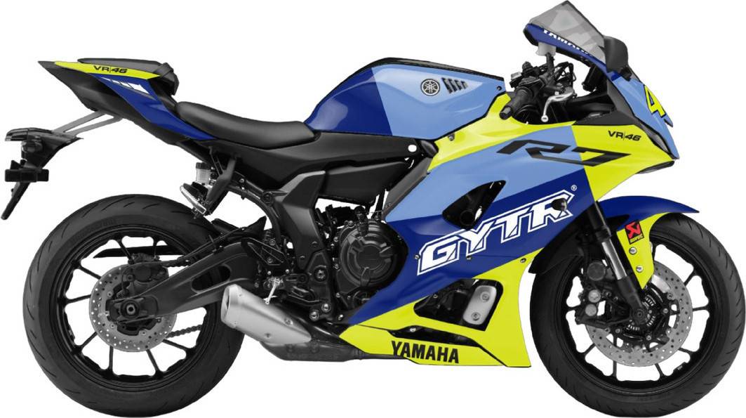 Run Grafik Shop YAMAHA YZF R7 GYTR II FULL BODY KİT STİCKER SET - idefix